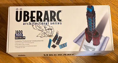 RARE UBERSTIX Uberarc Building Set 1600 Piece Skyscraper Blueprints ...