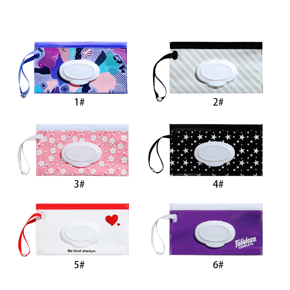 Case Snap-Strap Tissue Box Stroller Accessories Wet Wipes Bag Cosmetic ...
