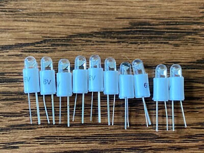 10 New Warm White 6V Bi-Pin LED Lamp Light Bulbs Marantz 2010 2015 2215 ...