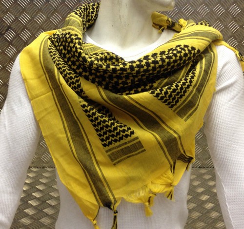100% Cotton Shemagh / Arab Scarf / Pashmina / Wrap / Sarong. Black on ...