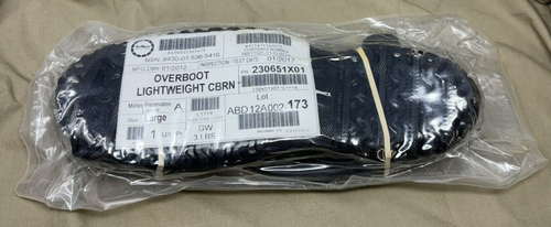 AIRBOSS DEFENSE LIGHTWEIGHT OVERBOOT CBRN MILITARY LARGE JSLIST 8430-01 ...