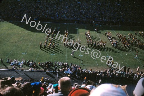 1953 Fighting Illini Marching Band Football Game Red-Border Kodachrome ...