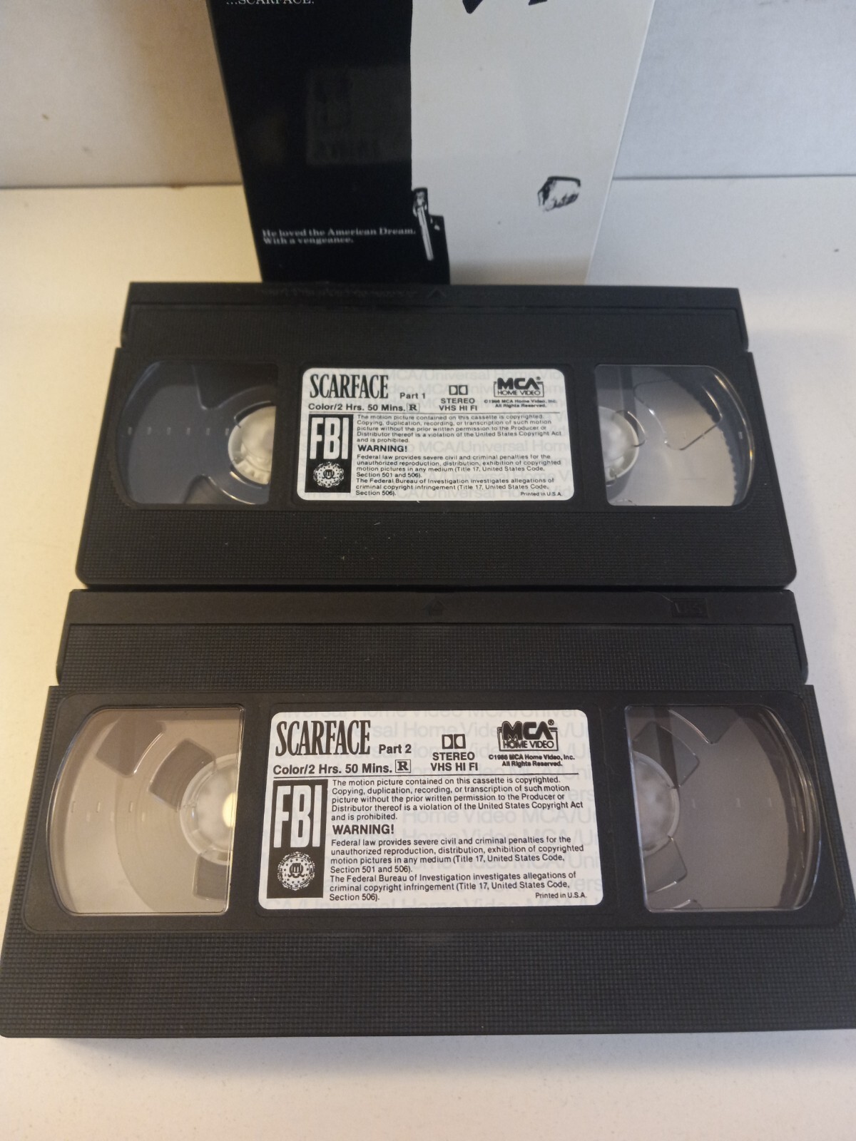 Scarface VHS Al Pacino 2 Tape set 96898004732 | eBay