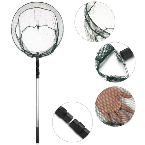Retractable Foldable Fishing Net Pole Landing Nets Fly Fishing ...