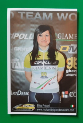 CYCLISME carte cycliste ELISA FRISONI équipe SC MCIPOLLINI GIORDANA ...