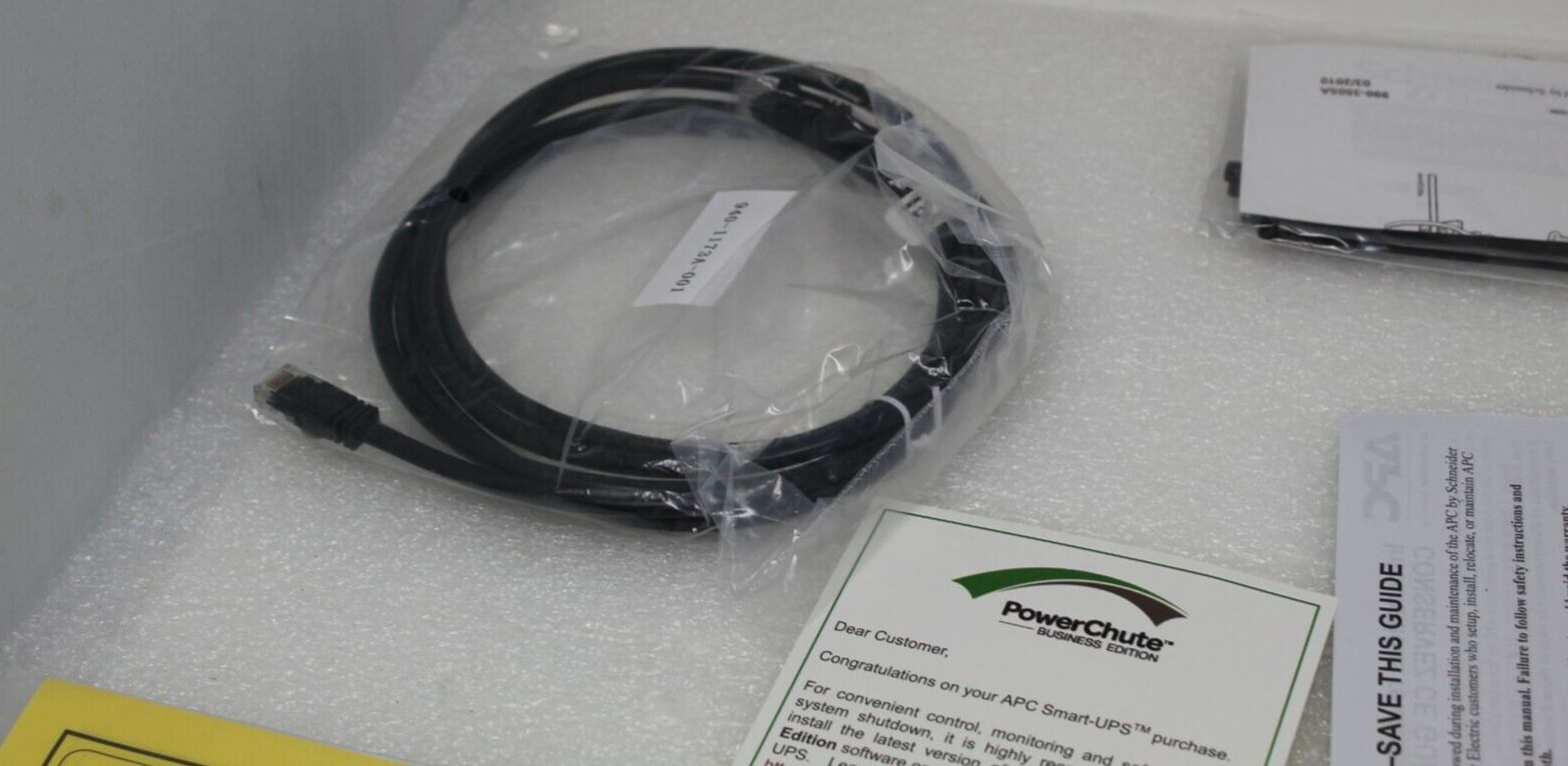 NEW APC LITKit DOM SMT2200RM2UC/3000RM2UC Cables Manual PowerChute CD ...