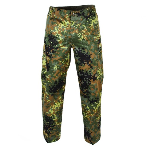 Genuine German army issue flecktarn pants field combat camo BW trousers ...