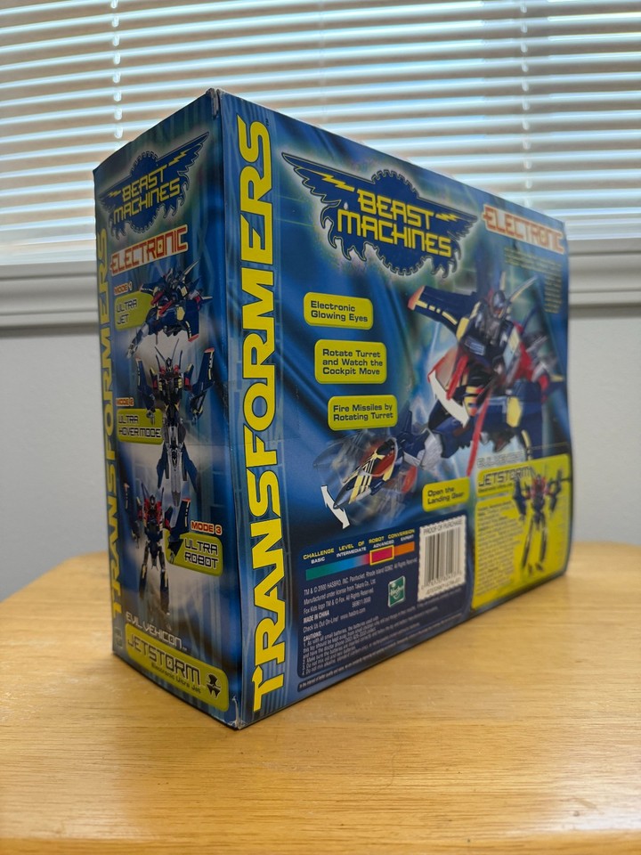 Transformers Beast Machines Jetstorm (Evil Vehicon) Electronic Ultra ...