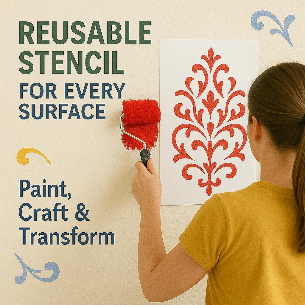 Moose Scene Stencil Template - Reusable Majestic Wild Art for DIY Decor ...