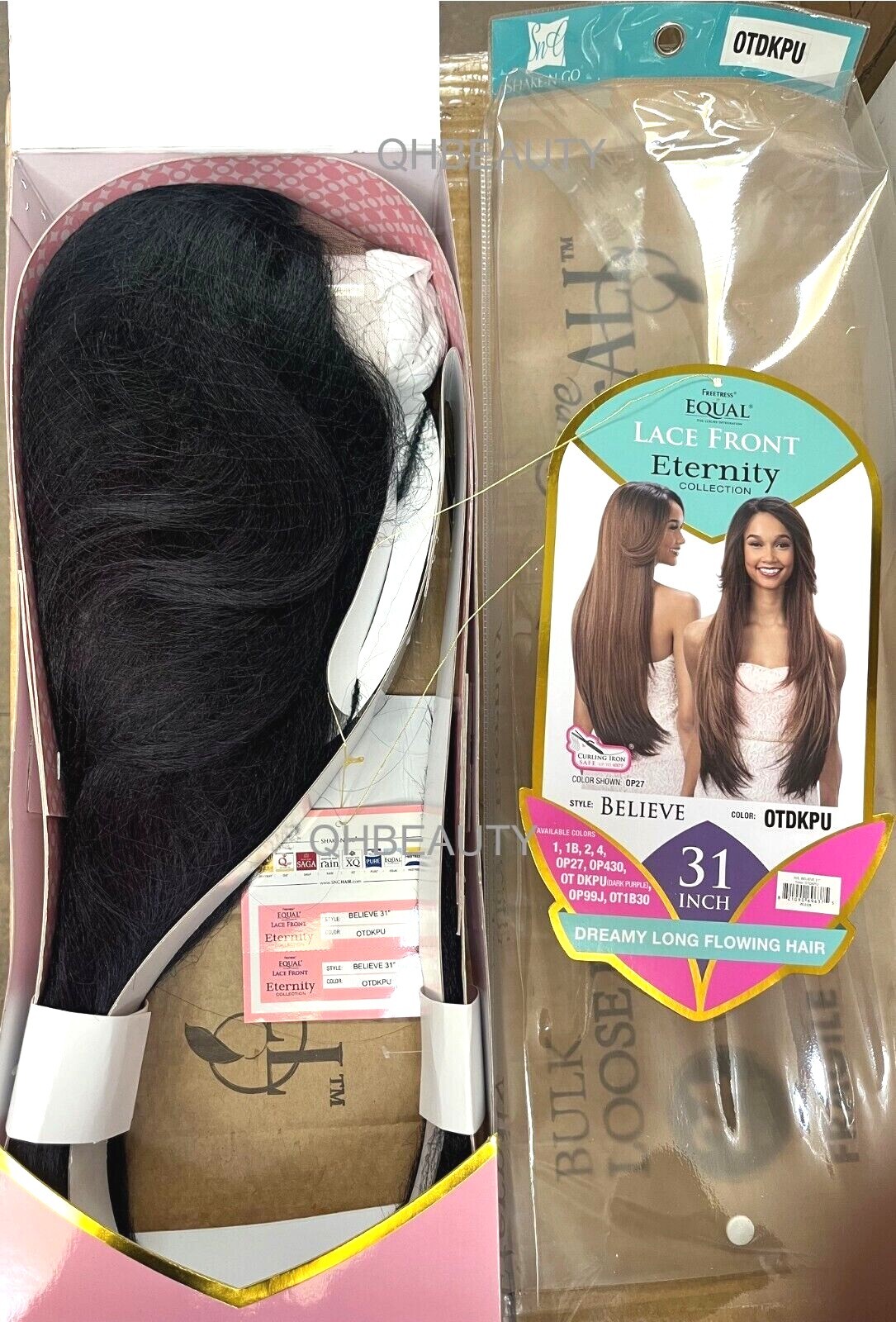 Freetress Equal Synthetic Lace Front Long straight Hair Wig - Believe ...