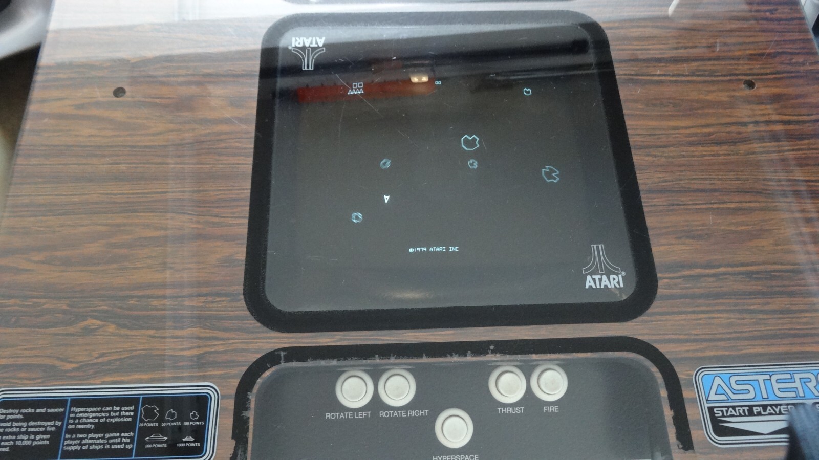 Atari Asteroids Cocktail Table Game; vintage 1980 | eBay