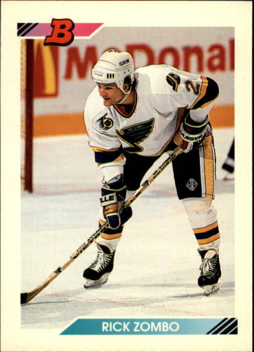 1992-93 Bowman Blues Hockey Card #87 Rick Zombo | eBay