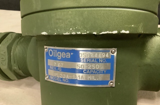 NEW OILGEAR PL20A-1A1A MIL FLOW RATE INDICATING METER FITS FUEL PUMP ...