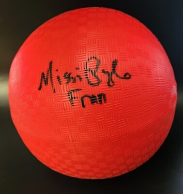 MISSI PYLE AUTOGRAPHED DODGEBALL BECKETT COA HOLOGRAM FRAN AUTHENTIC | eBay