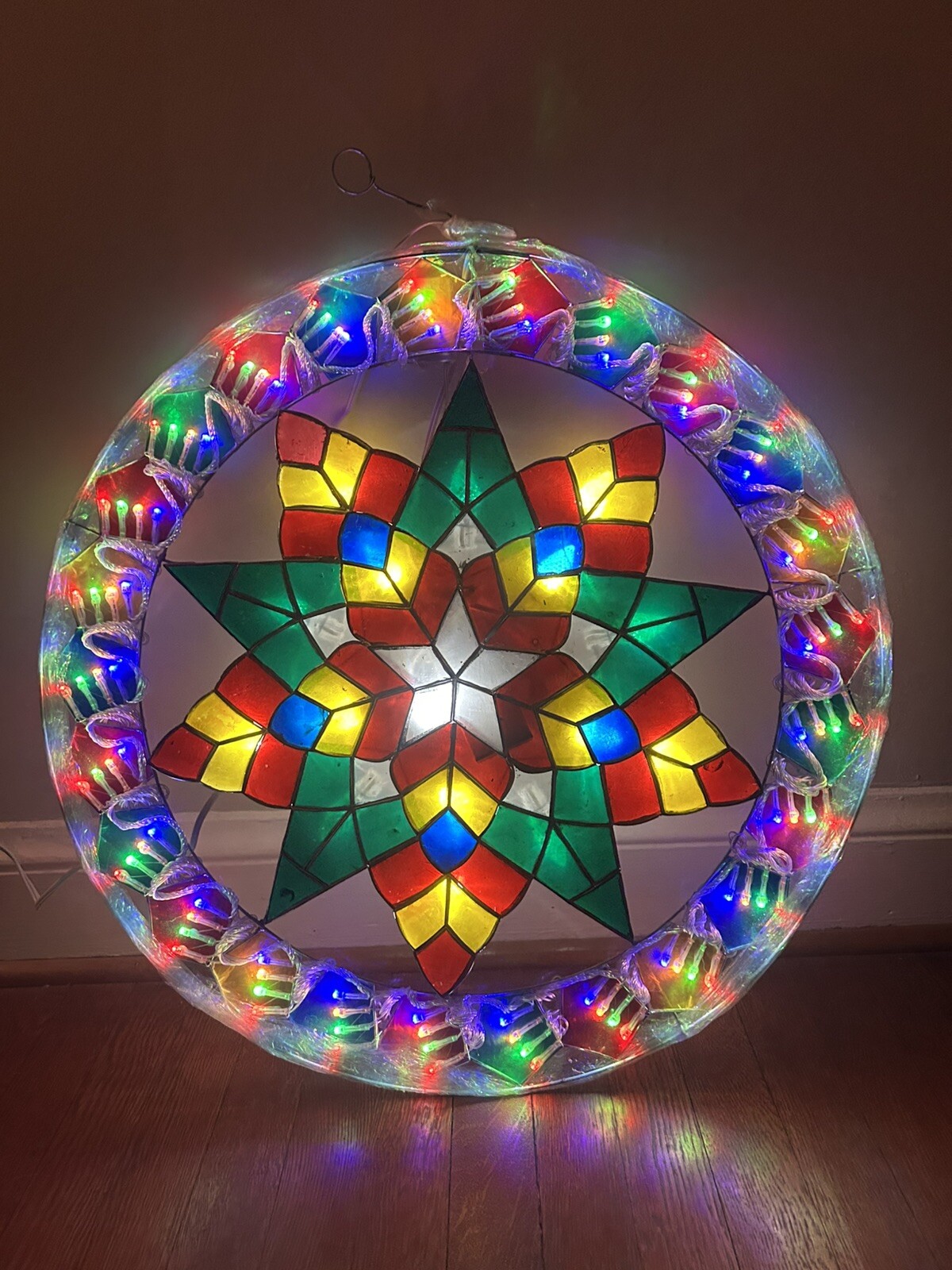 Gift Ko 25” Ring Estrella Filipino Christmas Parol Lantern 8 Modes Open ...