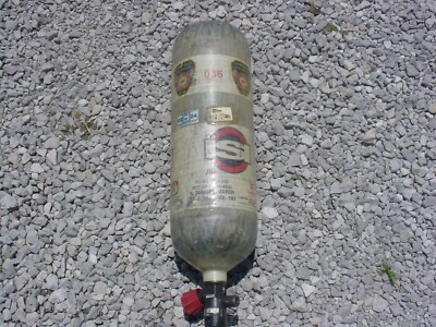 ISI LUXFER SCBA AIR PACK AIR CYLINDER TANK BOTTLE FIRE DEPT FIREMAN ...