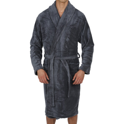 Mens-ROBE -Bathrobe- - Coral Fleece -Heavy Weight USA Seller ''5 Day ...