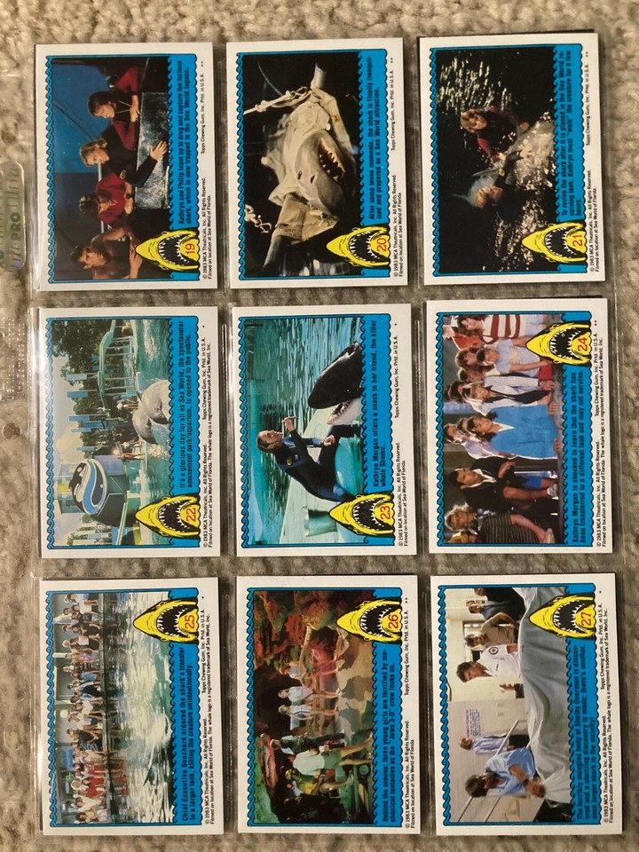 1983 Topps Jaws 3-D Movie Card Set (44 cards) NrMt | eBay