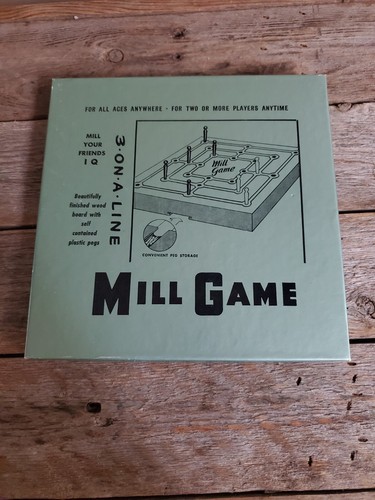 Vintage Mill Game 3 On A Line 553 Wood | eBay