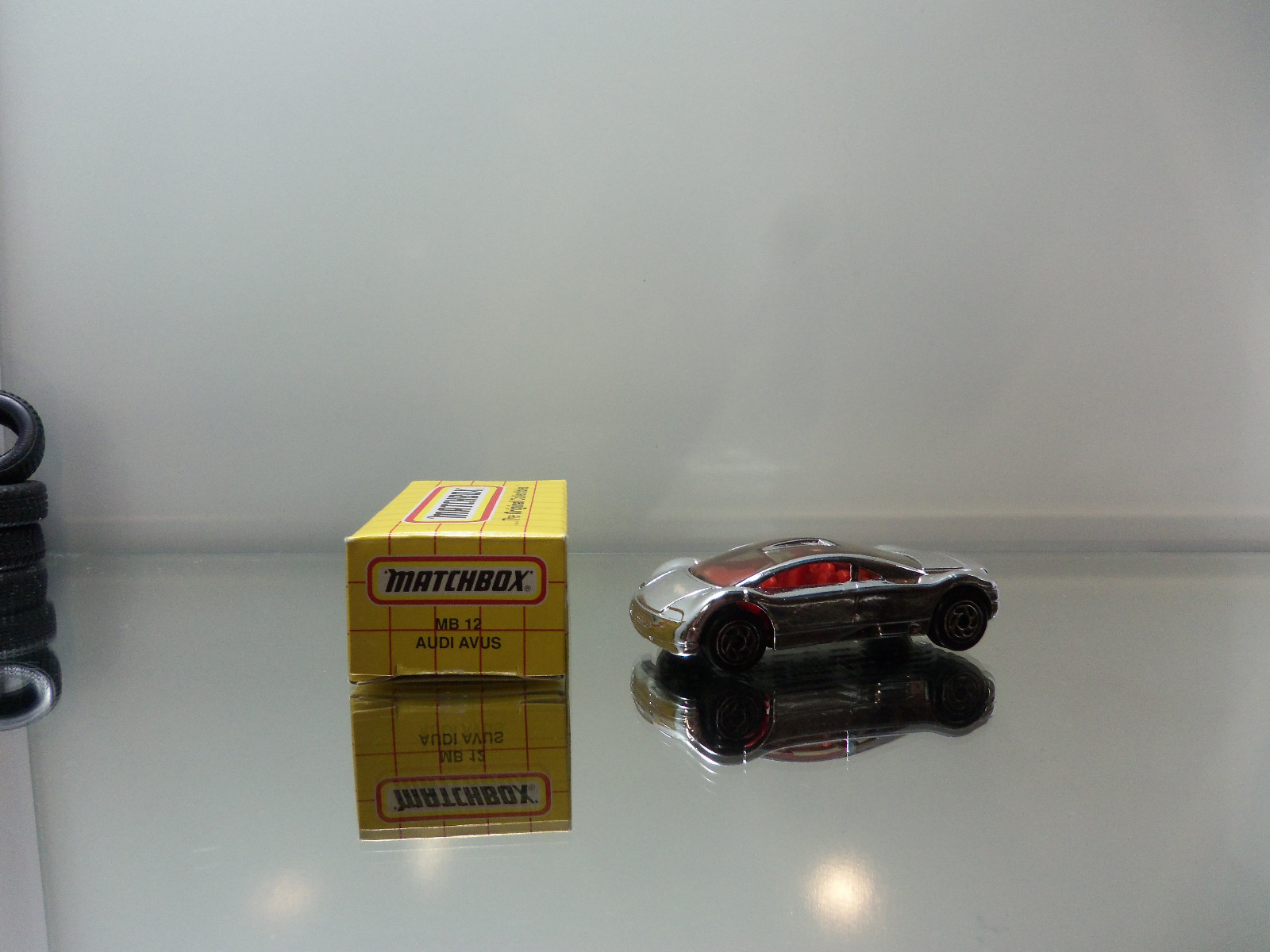 1993 Matchbox Audi Avus MB12 - Chrome - HTF - Mint Loose W/ Box 1/59 ...