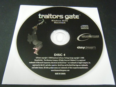 Traitors Gate (PC, 2000) - Disc 4 Only!!! 625904291103| eBay