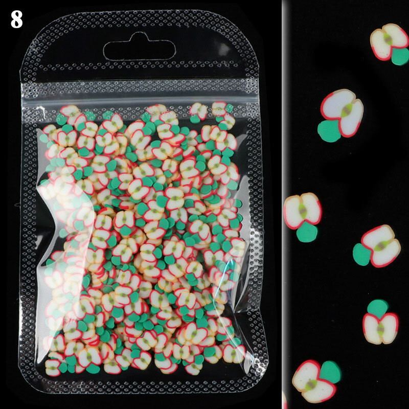 Mixed Fruit Nail Art Fimo Stickers Tips Decoration Polymer Clay Slice ...