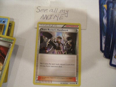 X4 Team Rocket's Handiwork 112/124 XY Fates Collide Pokemon Card ...