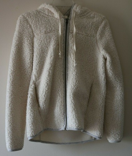 Women's Hooded Sherpa Jacket Mossimo supply Full Zip Jacket Coat Hood ...