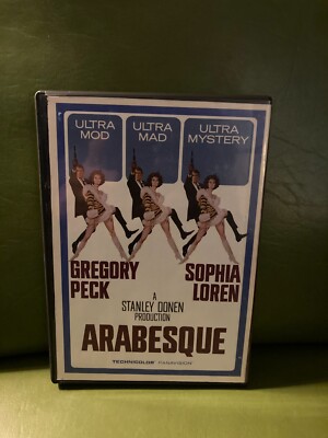 Arabesque DVD Gregory Peck Sophia Loren 1966 Thriller Nice! 25192085833 ...