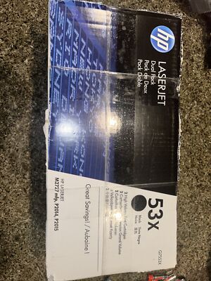 NEW Genuine OEM Sealed HP 53X High Yield LaserJet Toner (Q7553X ...