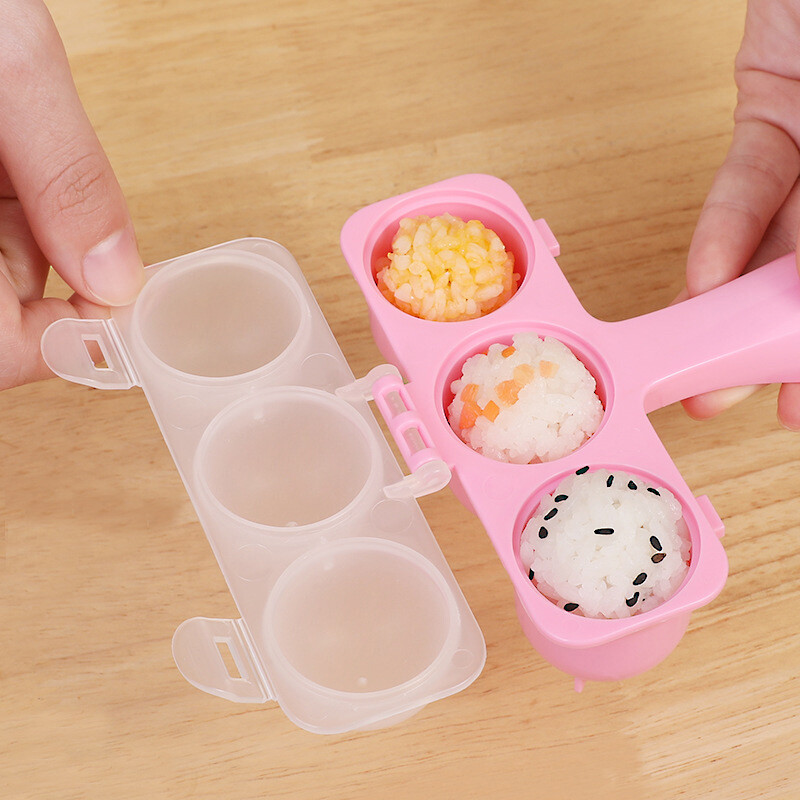 Kids Lunch Sushi Mould DIY Onigiri Rice Ball Bento Press Maker Mold ...