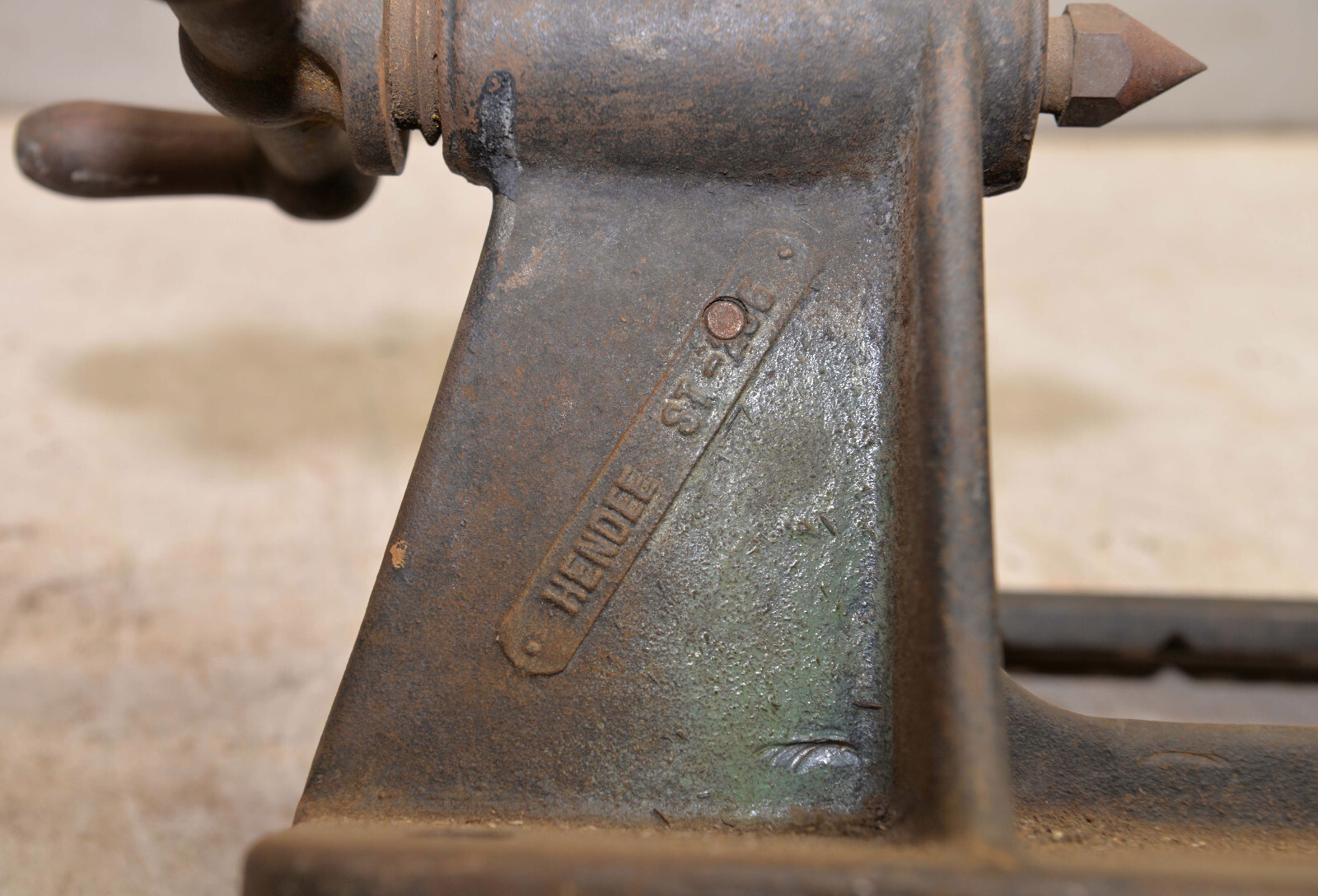 Rare Indian Motorcycle Hendee Mfg flywheel truing stand bench center ...