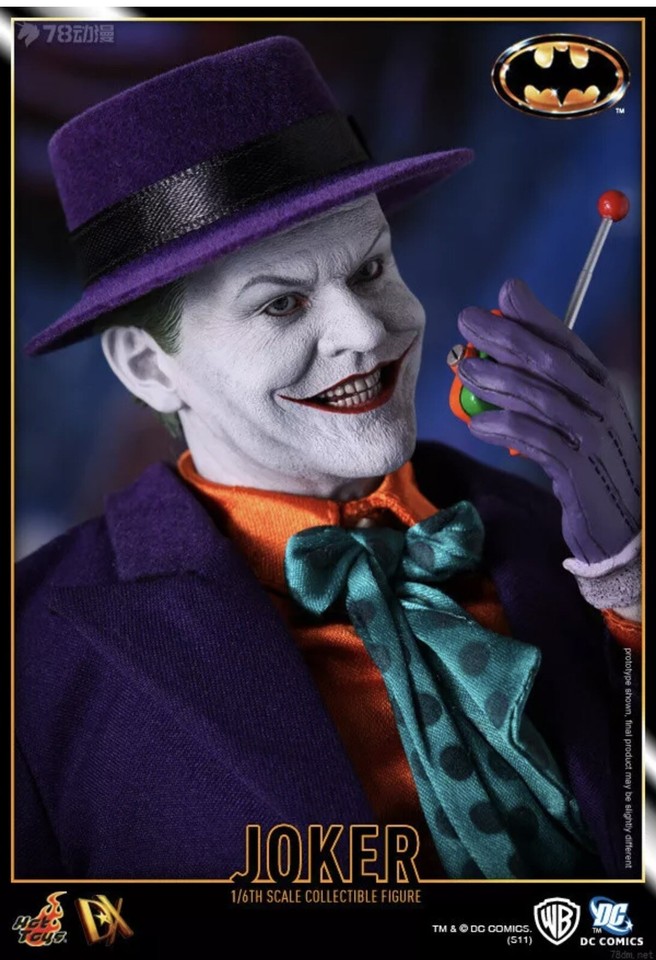 Hot Toys The Joker Jack Nicholson 1/6 Figure 1989 Batman DX08 NEW Open ...