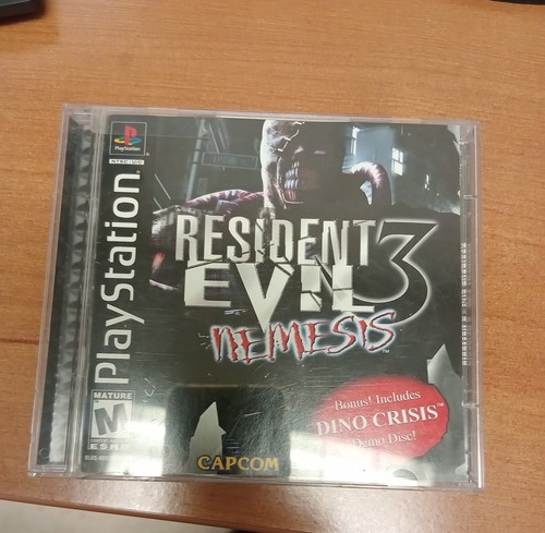 Capcom Resident Evil 3: Nemesis PS1 w/ Dino Crisis Demo & Original Case ...