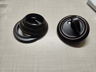 Emtek 8455 deadbolt interior turnpiece and exterior trim pieces in US10B | eBay