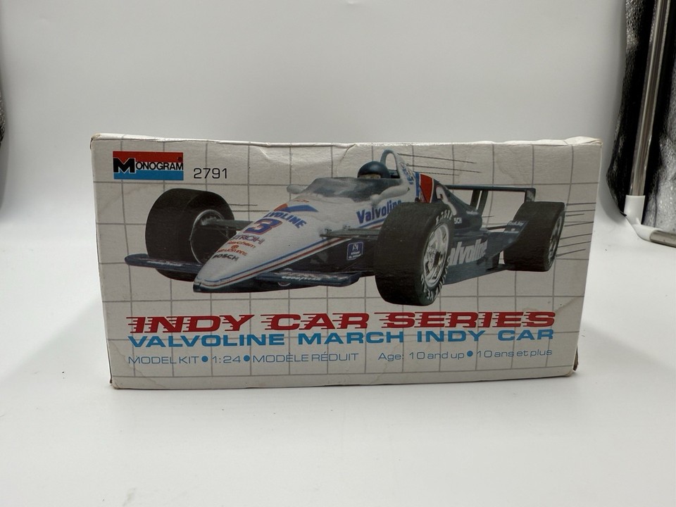#87 Monogram Indy Car Series Valvoline March #2791 1/24 Scale Model Kit ...