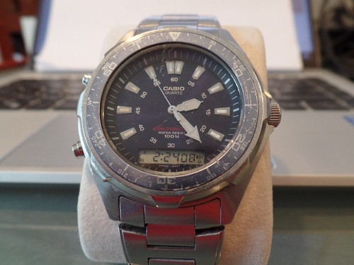 Casio Arnie 2701 AMW-320R Digital/Analog Alarm/Chronograph Faded Blue ...