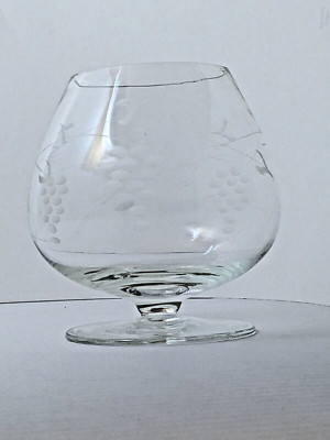 Princess House Heritage Crystal Footed Bowl Vase Goldfish Brandy Glass ...