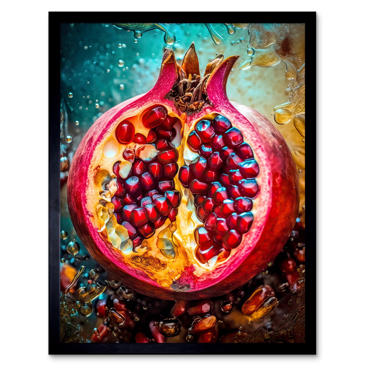 Pomegranate Abstract
