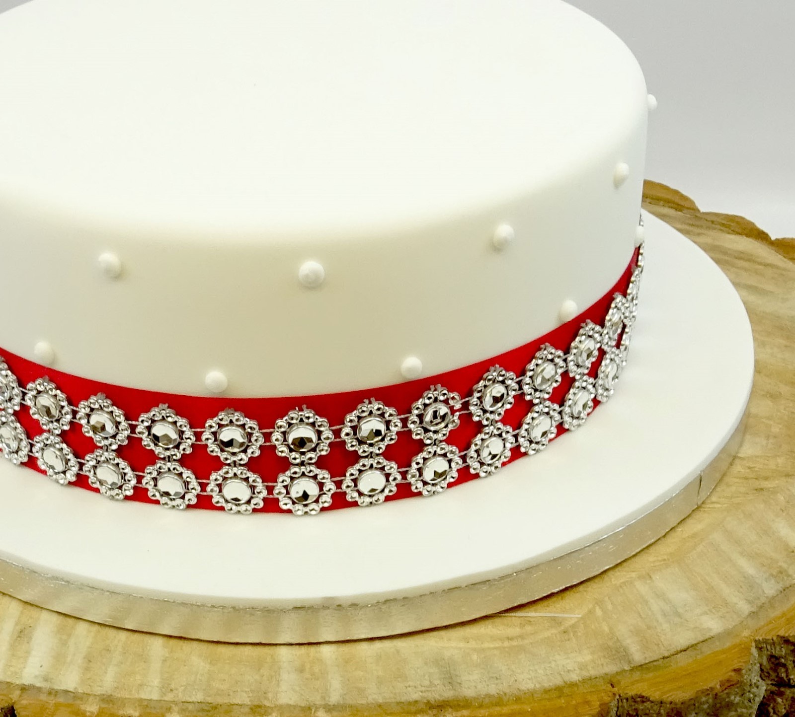 SATIN RIBBON 35mm FLOWER TRIM 2ROW CAKE DECORATION BIRTHDAY WEDDING ...