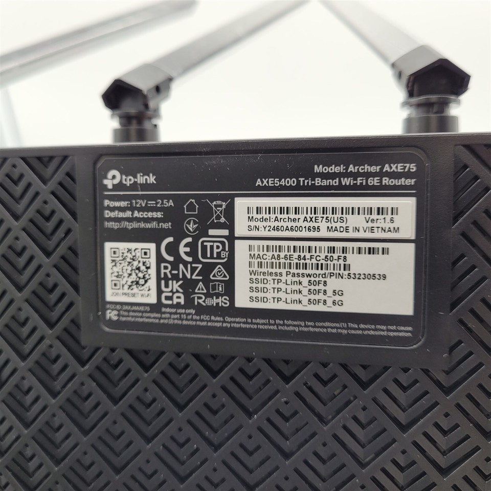 TP-Link AXE5400 Tri-Band WiFi 6E Router Gigabit Wireless Internet ...