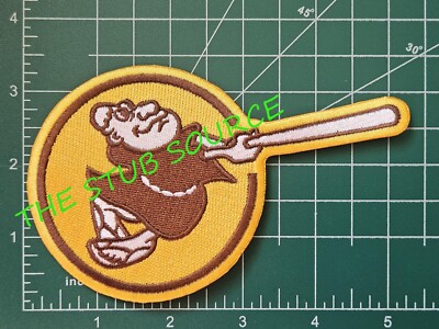 San Diego Padres Swinging Friar Brown Gold Colors Embroidered Iron Sew ...