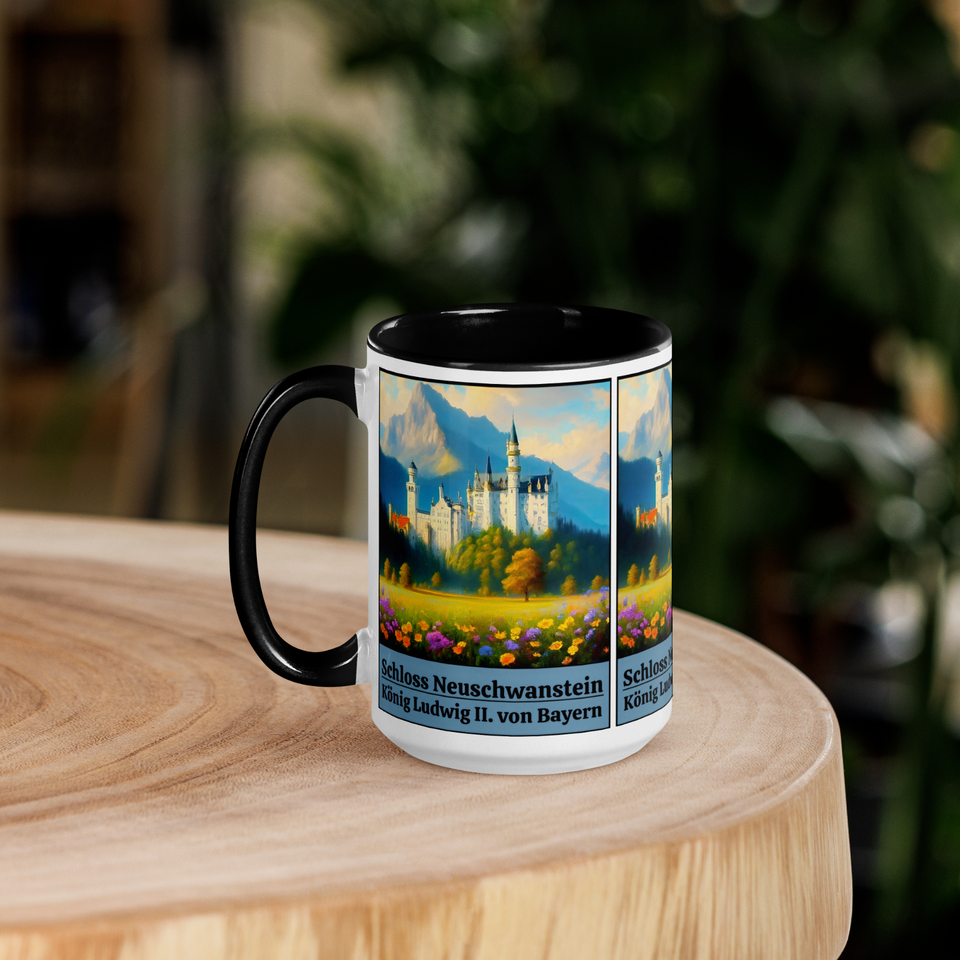 Neuschwanstein König Ludwig II. von Bayern Germany souvenir 15oz Coffee ...