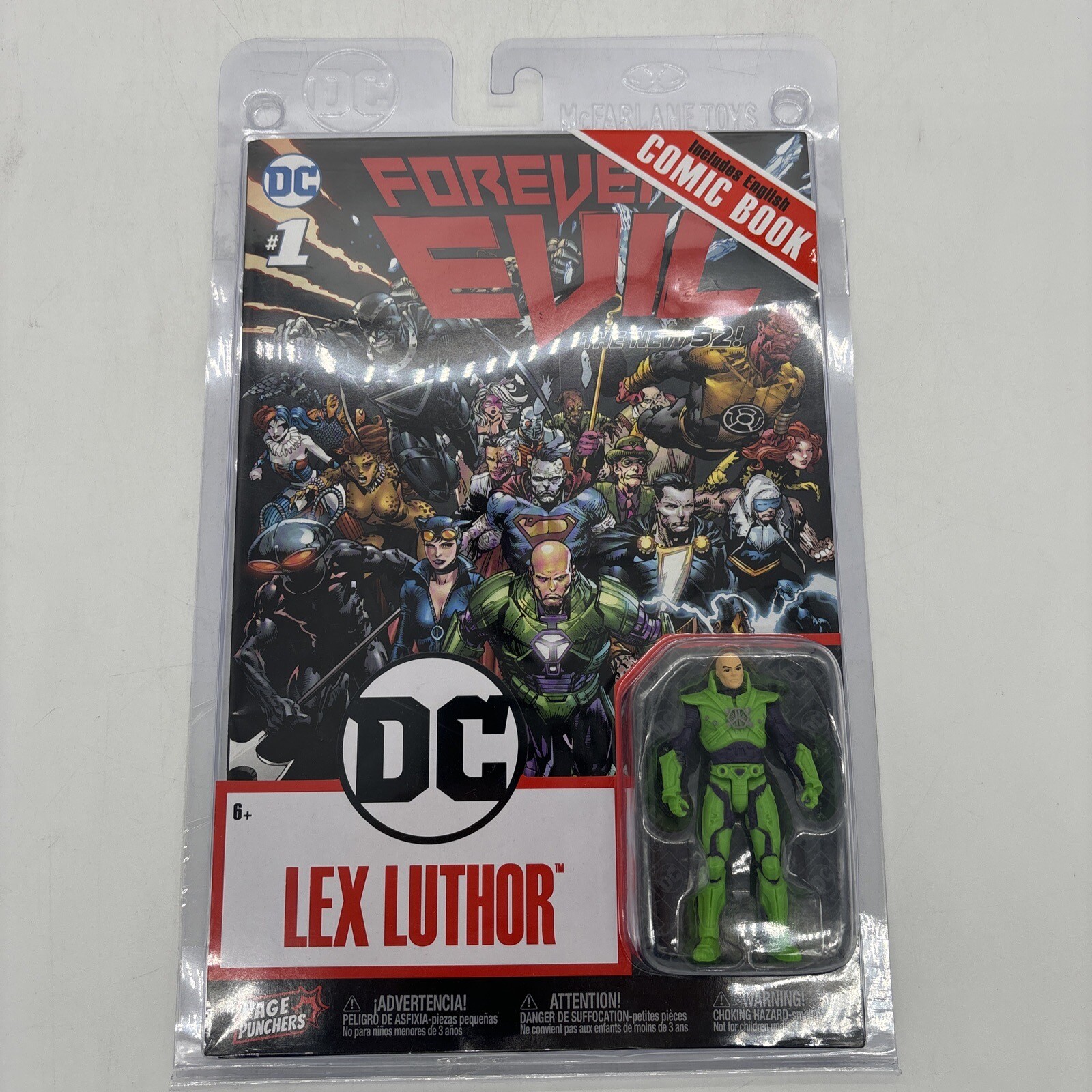 NEW FOREVER EVIL DC LEX LUTHOR MINI FIGURE WITH COMIC BOOK FREE ...