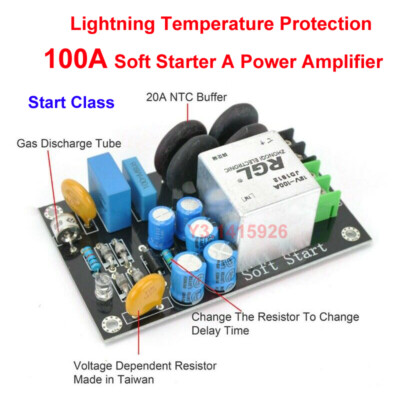 Soft Starter Start Class A Power Amplifier lightning Temperature ...