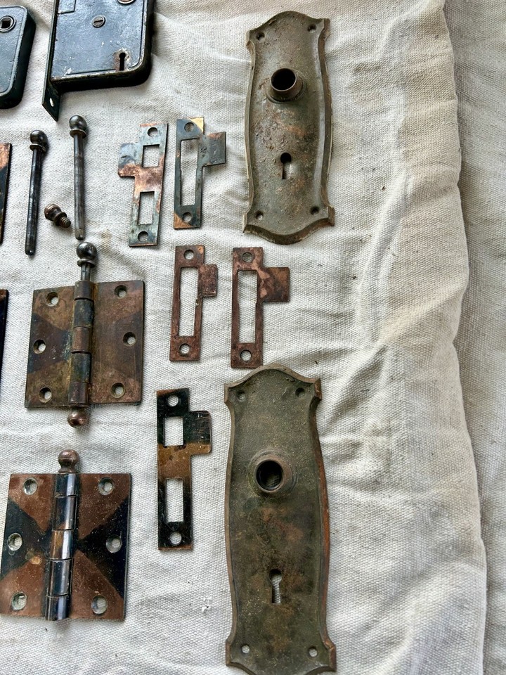 Copper Oxide flashed japanned finish hardware lot -30 pieces | eBay