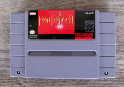 Final Fantasy II 2 (Super Nintendo, SNES) Authentic Cartridge Only ...
