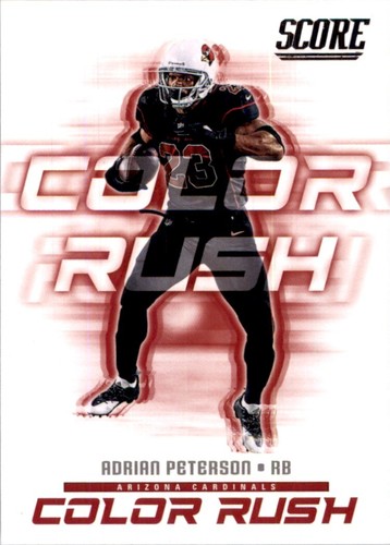 2018 Panini Score Color Rush Adrian Peterson Arizona Cardinals #10 | eBay