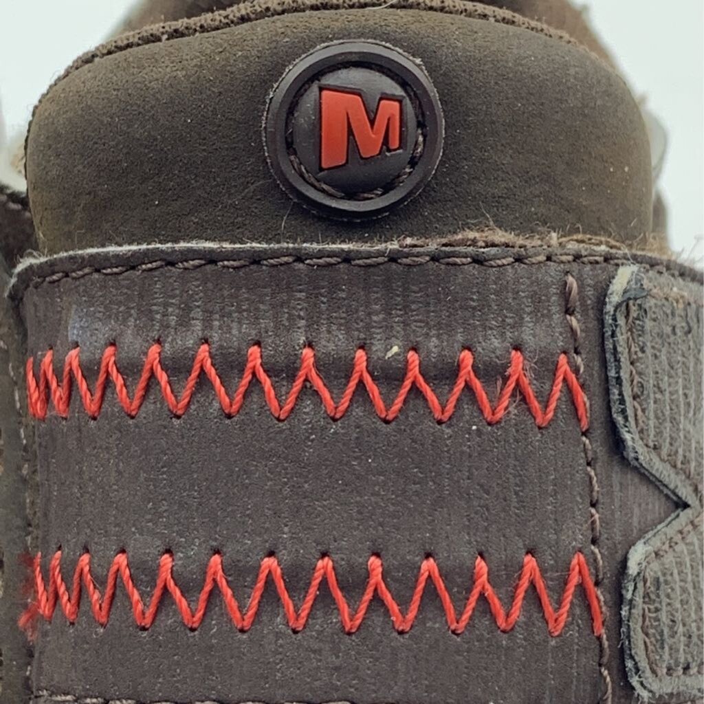 Merrell Boys Intercept Bracken Hiking Shoes Brown J82991 Hook & Loop ...