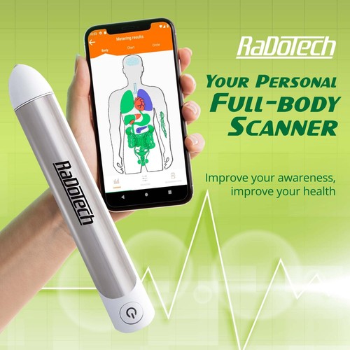 RaDoTech Wellness Fitness Tracker Smart Body Conductivity Analyzer Read ...